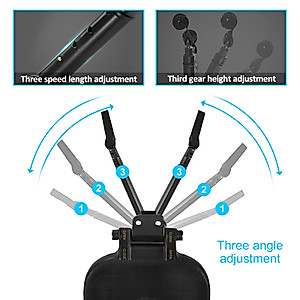 2023 New-Universal Stroller Board with Detachable Seat - 2in1 Sit and Stand Stroller Glider Board with Standing Platform for Most Strollers, Holds Children Up to 55Lbs (Black)