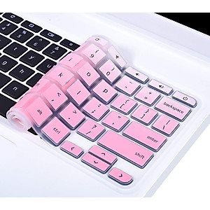 Keyboard Cover for Lenovo Chromebook Flex 3 11"/11.6 Lenovo Chromebook C330/Lenovo IdeaPad Flex 3 11.6"/Chromebook N20 N21 N22 N23 100e 300e 500e 11.6/Chromebook N42 N42-20 14 inch, Gradual Pink