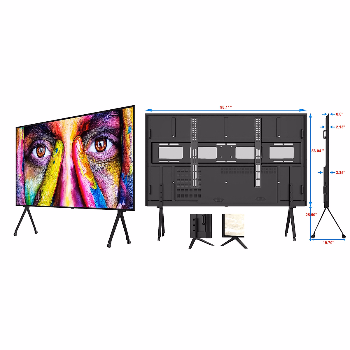 GTUOXIES 108 Inch Smart UHD 4K TV, 3840x2160 Displays; TS108TD, Full Array LED Backlight, Incredible Depth, Richness and Detail