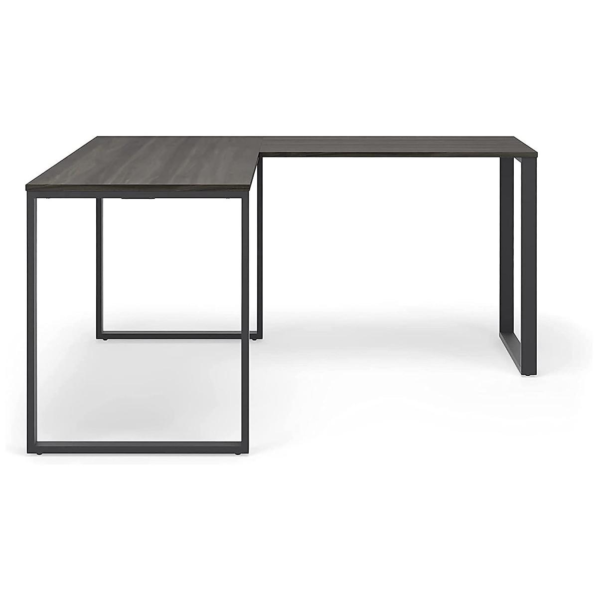 HON Basyx L-Shape Corner Computer Desk, Gray