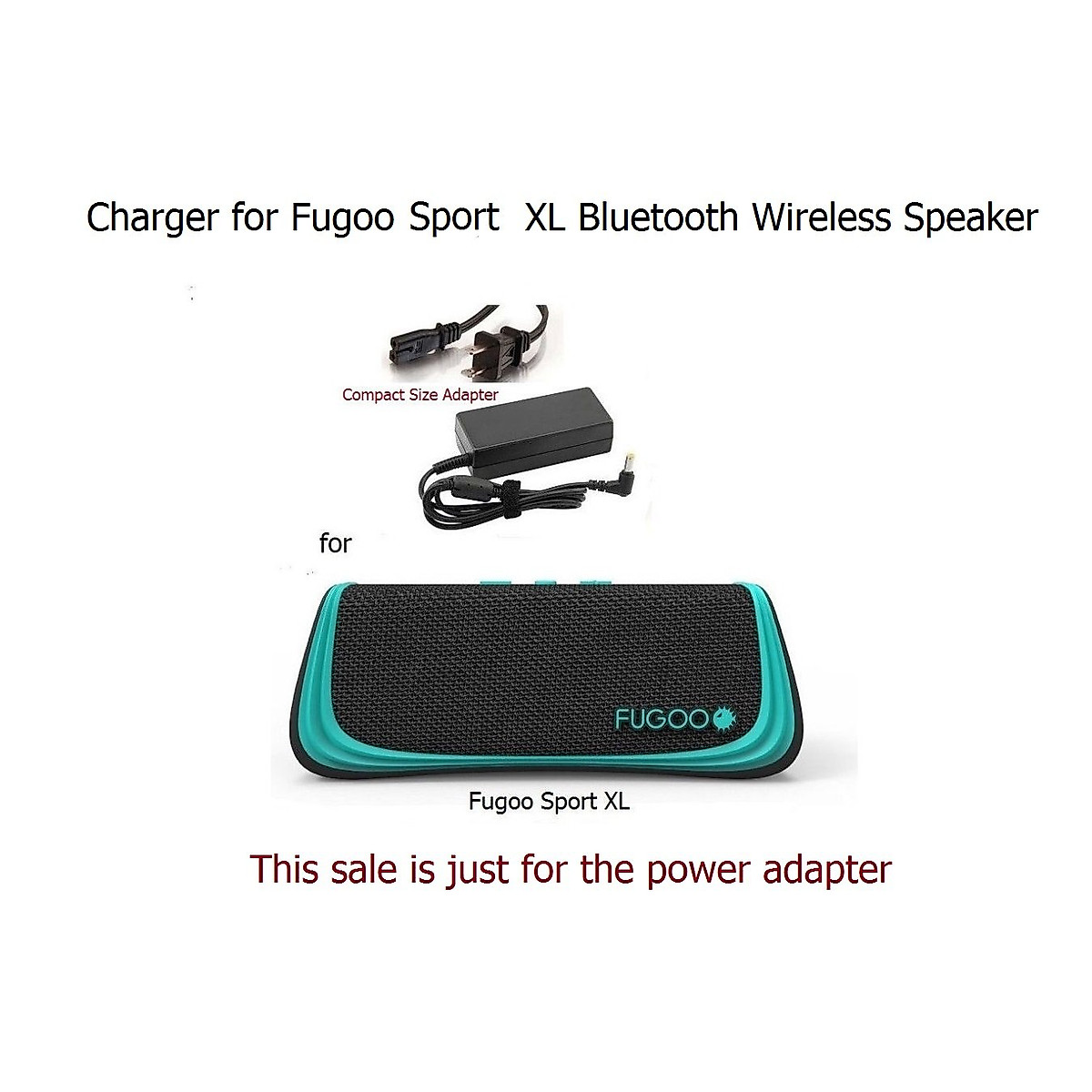 Charger for Fugoo Sport XL Portable Wireless Bluetooth Speaker