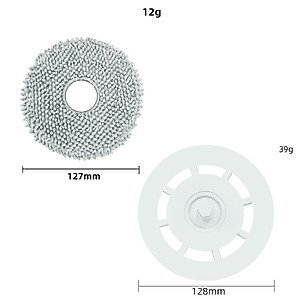 Mop Cloth Pad With Bracket Compatible for Roborock Q Revo/P10 Robotic Vacuum Cleaner Accessories Kit Replacement Parts, 4 Microfiber Mopping Pad+2 Mop Cloth Bracket
