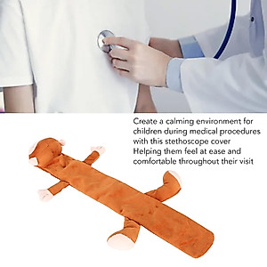 Stethoscope Covers,Stethoscope Cover Scrunchie,Cloth Stethoscope Sleeve,Cute Animal Shape Plush Stethoscope Cover Sleeves Stethoscope Accessories for Nurses Doctors (Monkey)