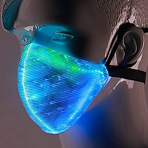 NeonPunk Rechargeable LED Luminous Face Mask