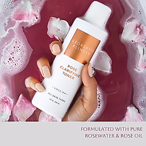Rose Clarifying Toner - Deep Cleansing Facial Toner, pH Balancing, Moisturizing Formula with Witch Hazel and Aloe for Deep Pore Cleansing, Hydration, and Skin Repair - 6.7 oz by Georgette Klinger