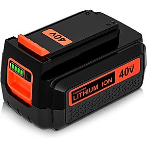 40 Volt 3.0Ah LBX2040 Replacement Battery for Black and Decker 40V Battery Compatible with Black and Decker Lithium Battery LBX2040 LBXR36 LBXR2036 LST540 LCS1240 LBX1540 LST136W Power Tools(Yellow)