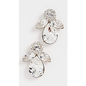 Jennifer Behr Women's Edith Earrings, Crystal, Clear, One Size