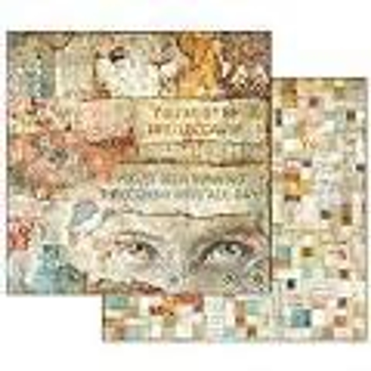 Stamperia Double-sided Paper Pad 12"x12" 10/pkg-time Is An Illusion, 10