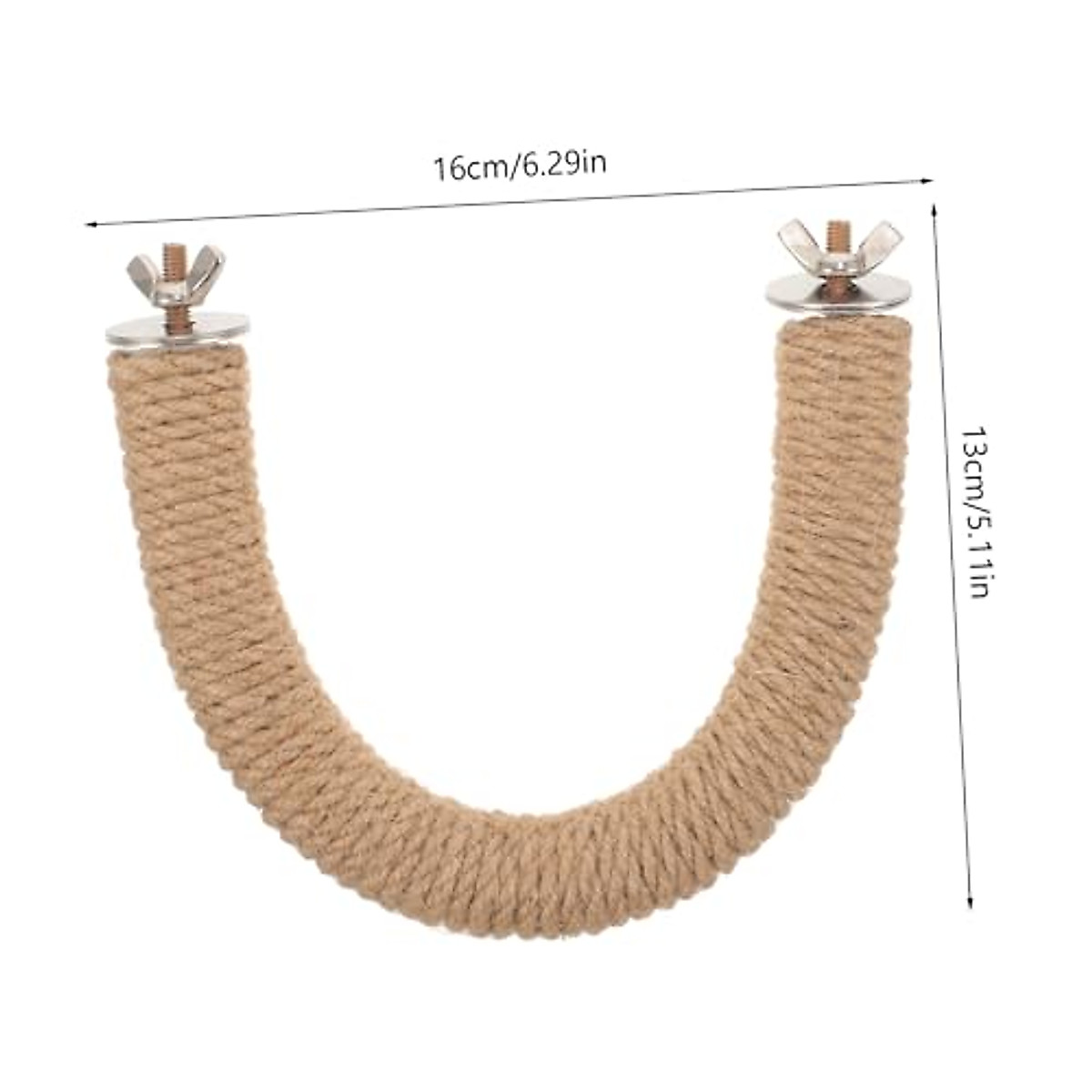 Sosoport 2pcs Bird Standing Stick Bird Perch Parrot Perch Bird Toys Parrot Toys Parakeet Toys Birdcage Bird Cage Household Bird Stand Bird Supply Parrot Accessories Perch Stand Rope