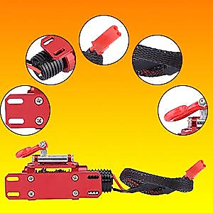 VGEBY RC Car Winch, 1:10 RC Scale Electric Metal Winch RC Model Vehicle Winch Compatible for SCX10 D90 D110 TF2 TRX4 KM2 Rc Winch Rcwinch