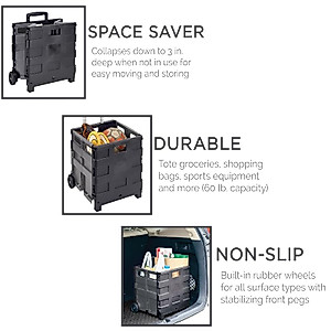 SCKTFS Simplify Tote Collapsible Utility Cart carro multiusos con ruedas carrito plegable con ruedas