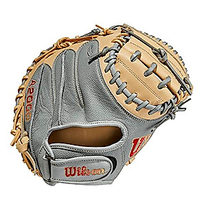 WILSON 2023 A2000® PF33SS 33” Baseball Catcher’s Mitt - Right Hand Throw,Grey/Blonde