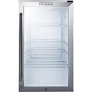 Summit SCR486L Beverage Refrigeration, Glass/Black