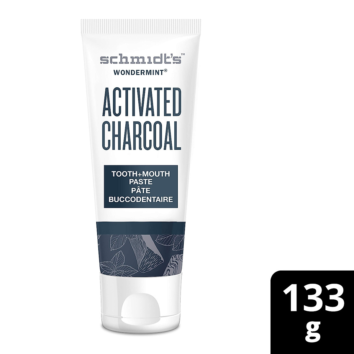 Schmidt's Wondermint Tooth+Mouth Paste 133g, 4.7 Ounce