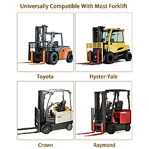 KYBOLT Pallet Fork Extension, [6.5" Width 84" Length] [4600 LBS Max] Heavy Duty Steel Pallet Extensions for Forklift Truck- Orange