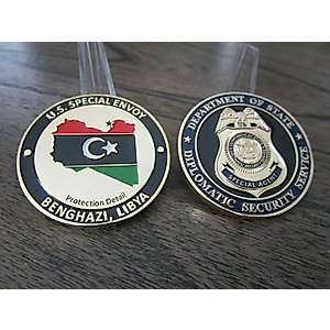 DOS Diplomatic Security Service Protection Detail Benghazi Libya Challenge Coin
