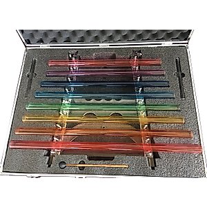 432HZ CDEFGABC Perfect Sound Therapy Crystal Harp-Perfect Musical Instrument with Free Alumina Carrying Box for Awakening/sound therapies