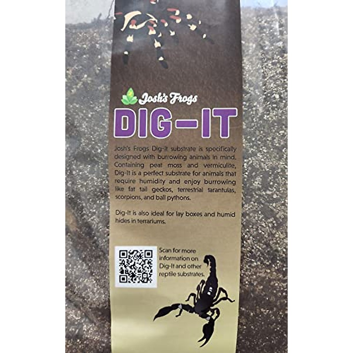 Josh's Frogs Dig-It (10 Quarts)- Substrate for Burrowing Lizards, Invertebrates, Lay Boxes and Humid Hides