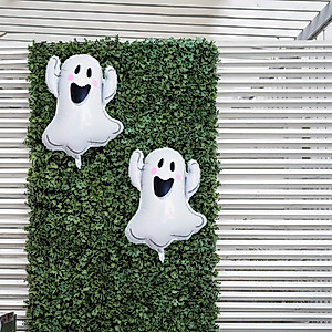 Ghost Balloons White Ghost Shape Aluminum Foil Balloon for Halloween Theme Party 6Pack