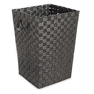 Whitmor Woven Strap Laundry Hamper Espresso 15x15x20