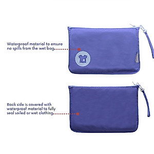 OYYO Diaper Bag Organizer Pouches a 5 pc Set. Machine Washable, Color Coded, Diaper pad and Wet Bag Included.