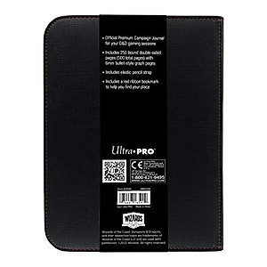 Ultra Pro - Dungeons & Dragons Premium Campaign Journal - 250 page Notebook, Perfect for RPG Games , Keep Track of Your Moves and Score Against Friends and Enemy