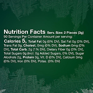 ECLIPSE Spearmint Sugarfree Chewing Gum, 180 piece bag