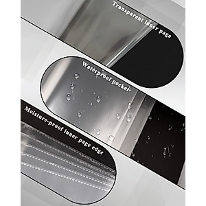 Art Portfolio 4 Packs Portfolio Folder with Plastic Sleeves Presentation Book with Sheet Protectors 11"x17" 30 Pockets 60 Pages Capacity