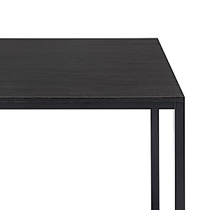 ZINUS Jennifer 55 Inch Black Frame Desk / Computer Workstation / Office Desk / Easy Assembly, Deep Espresso