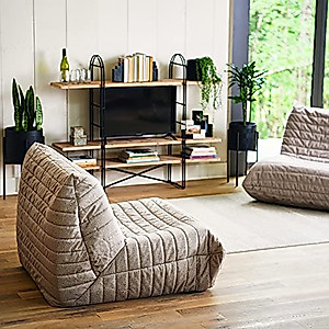 Main + Mesa Eitri Wood and Metal Adjustable Shelving Unit, Nordic Fir