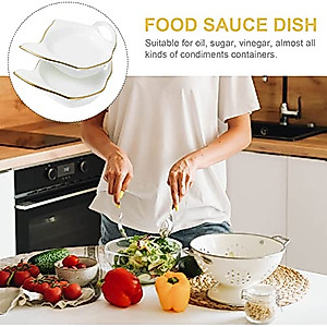 Tea Bag Rest 2pcs Ceramic Teabag Coaster Teapot Shaped Tea Bag Holder Tea Bag Saucer Tray Tea Bag Storage Rack Rest Porcelain Seasoning Dish Tea Bag Holder Plate