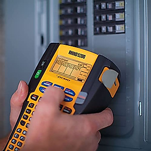 DYMO 1755749 Rhino 5200 Industrial Label Maker, 5 Lines, 6-1/10w x 11-2/9d x 3-1/2h