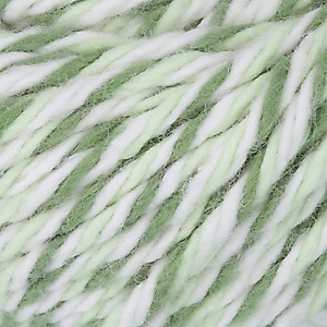 Lily Sugar'n Cream Super Size Twists Yarn, 3 oz, Green Twists, 1 Ball