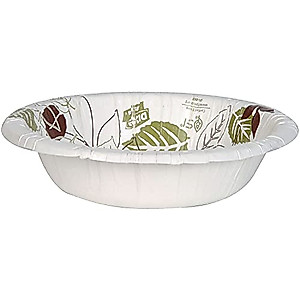 Dixie Ultra SXB12WSPK Bowls, Heavy Weight, 12oz., 125/PK, Pathways/White