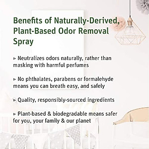 Grab Green Baby Diaper Pail Odor Removal Spray, 5 Ounce (Pack of 3), Refreshing Wild Flowers Scent, Plant and Mineral Based, Neutralizes Stinky Diaper Pail Odors