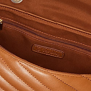 The Drop Women's Koko Chain Strap Flap Bag, Cognac, One Size