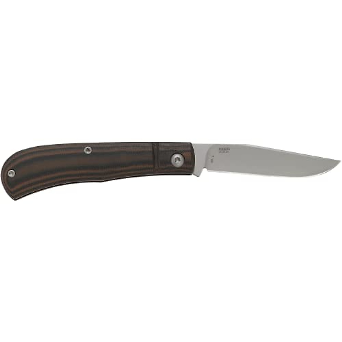 CRKT Venandi EDC Folding Pocket Knife: Lightweight Everyday Carry Knife, Slip Joint Lock, G10 Handle with SS Inlay 7100,Brown