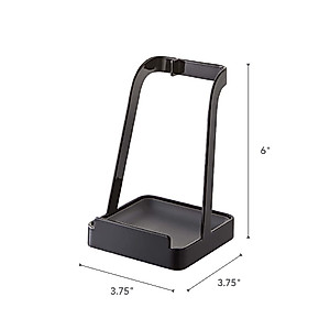 YAMAZAKI Home 2249 Tower Ladle Holder-Lid Stand for Utensils in Kitchen, Black 2248-P