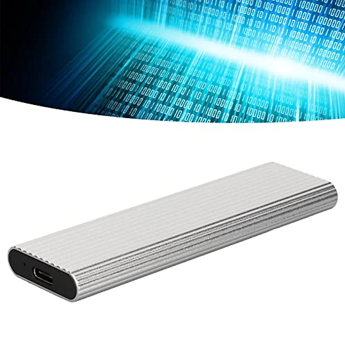 M.2 SSD Enclosure, SSD Enclosure Light Weight Type C Interface Aluminum Alloy for Office