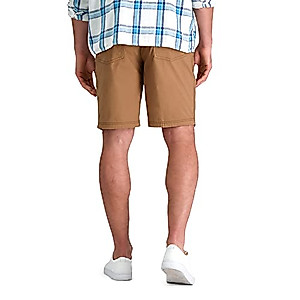 Haggar Men's 5 Pocket Short, Toast, 36