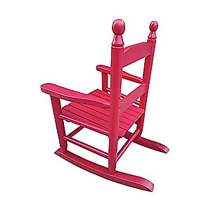 Singoulity Kids Rocking Chair, Toddler Kids Rocking Chair, Childrens Rocking Chair with Classic Rocker and Hardwood Construction (Red)