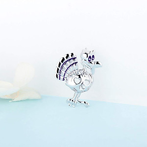 LGSY 925 Sterling Silver Turkey Cage Pendants for Pearl, Pearl Cages for Pearl DIY Jewelry Making