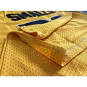 AIFFEE 'BadBoy' #72 Smalls Basketball Jersey S-XXXL Yellow, 90S Hip Hop Clothing for Party, Stitched Letters and Numbers (M)