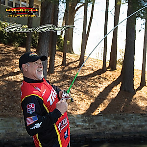 Duckett Fishing Green Ghost Spinning' 7'0" Durable Fishing Rod Med Fast