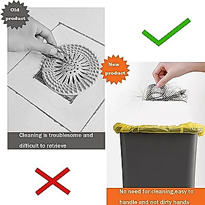 Disposable Shower Drain Hair Catcher,Drain Hair Catcher,Shower Drain Cover Hair Catcher, 25Pack