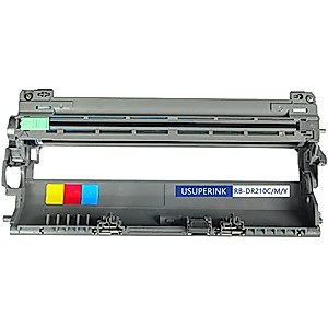SuperInk 1 Pack High Yield Replacement Compatible for Brother DR210 Cyan/Yellow/Magenta Color Drum Unit for DR210CL DR-210 MFC-9010CN Printer