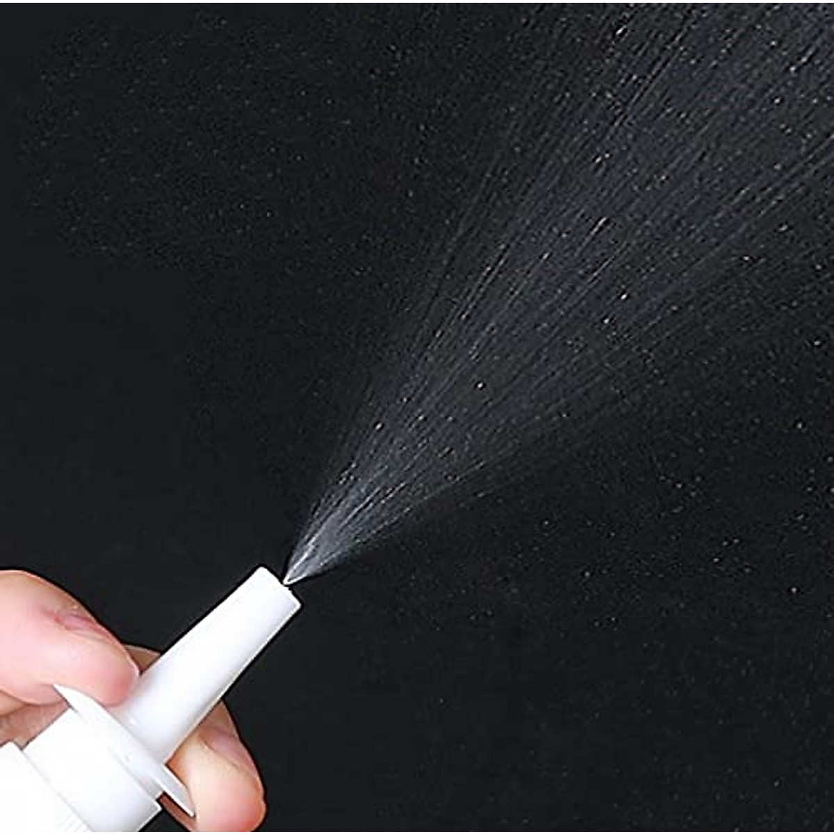 6PCS 30ml Amber Glass Nasal Sprayers Refillable Fine Mist Sprayer Makeup Water Travel Containers Vials Nose Spray Bottles for Saline Wash Applications