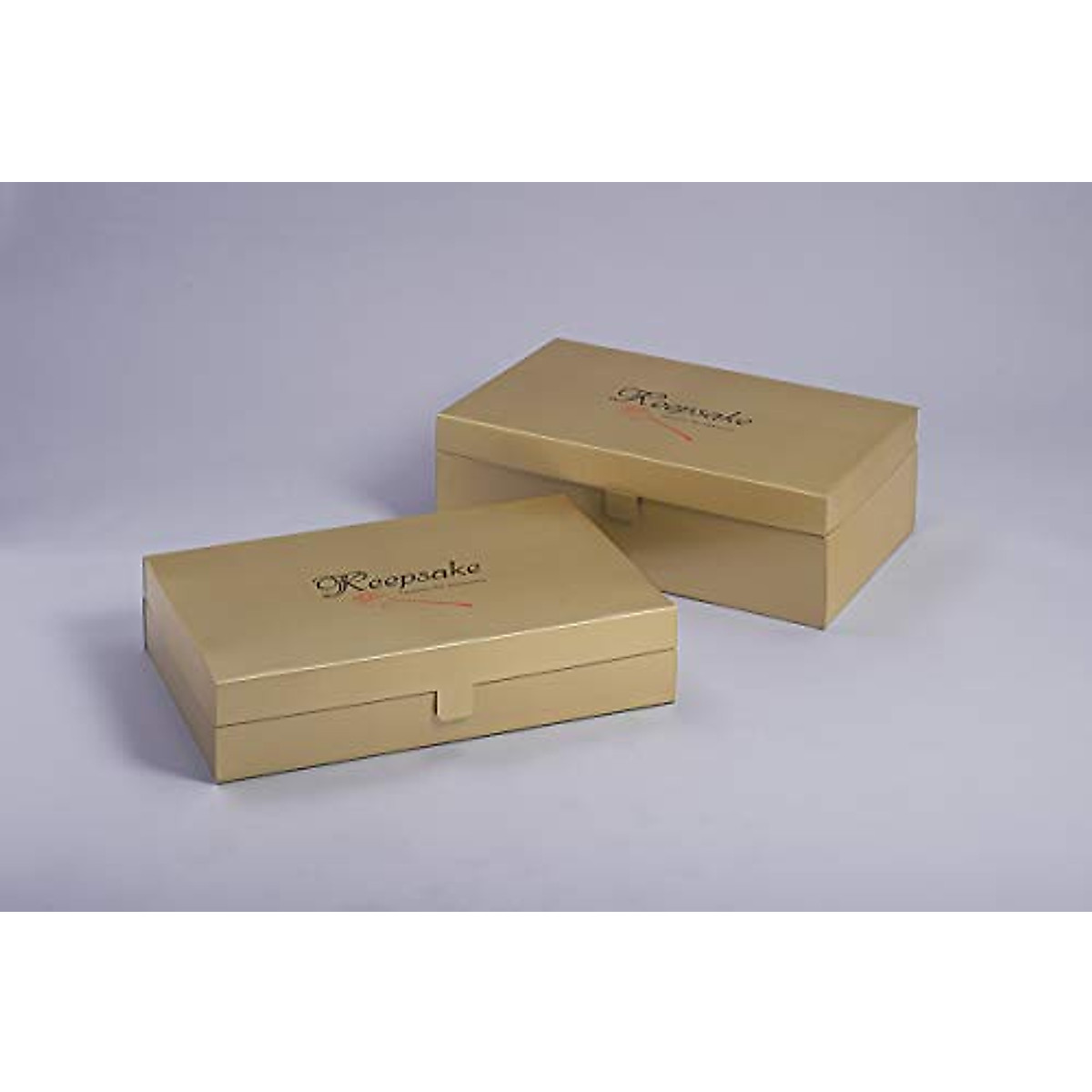 Foster-Stephens Extra-Large Gold Wedding Dress Preservation Kit | Stylish Wedding Gown Garment Storage Box | Closet Storage Organizer for Quilts, Gowns, Dresses, Family Heirlooms (Gold, Extra-Large)