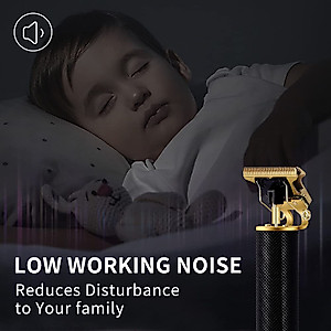 YOUNMI Hair Clippers for Man, Cordless Hair Clippers, Body Hair Trimmer, Professional Hair Clippers, Electric Trimmer for Men IPX4 Waterproof with Comb Guides, USB Rechargeable, Haircut Machine