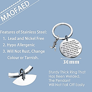 MAOFAED Running Gift Runner Gift Runner Keychain Running Keychain Fitness Gift Athlete Gift Marathon Runner Gift